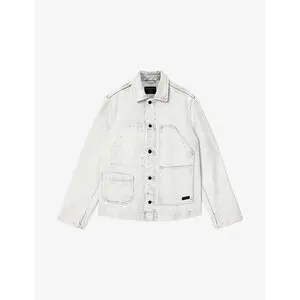 ALLSAINTS Mukesh Relaxed-fit Denim Shacket - Bleached Grey