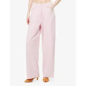 ROSIE ANTWERP Emily Wide-leg Cotton-blend Jeans