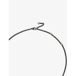 Messika Move Large Graphite Titanium And Diamond Pendant Necklace