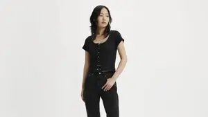 LEVI'S Britt Snap-front Top