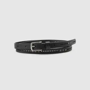 LEVI'S Embellished Leather Belt - Regular Black