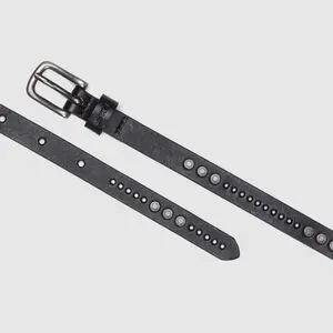 LEVI'S Embellished Leather Belt - Regular Black