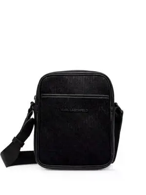 Karl Lagerfeld Zipped Messenger Bag