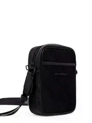 Karl Lagerfeld Zipped Messenger Bag