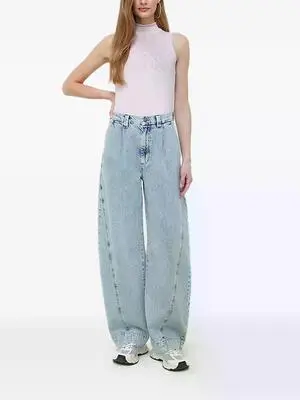 Guess Patterned Mock-neck Top