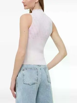 Guess Patterned Mock-neck Top