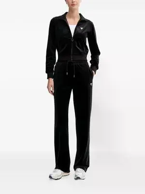 Guess Zipped Rhinestone-embellished Top