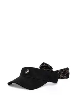 Karl Lagerfeld K/ikonik 2 Visor Hat - Black