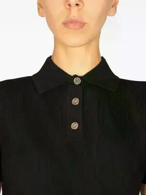 Michael Kors Logo Button Polo Top