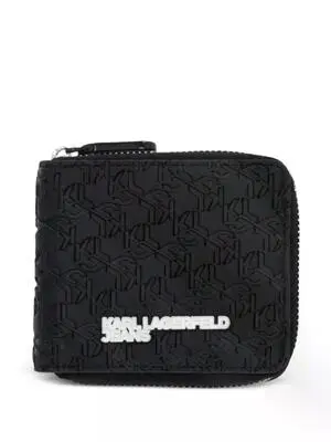Karl Lagerfeld Embossed Zip Wallet