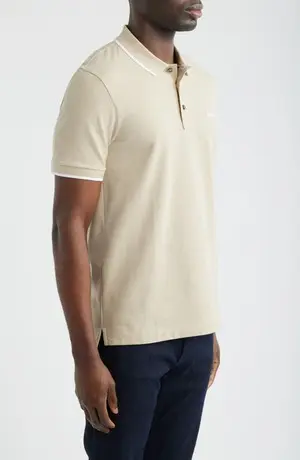 BOSS Parlay Tipped Cotton Polo