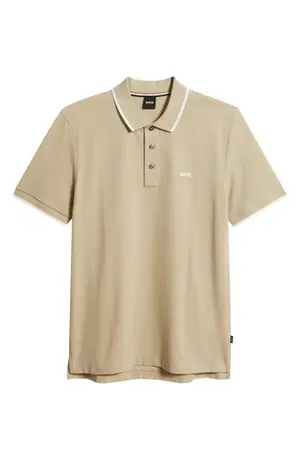 BOSS Parlay Tipped Cotton Polo