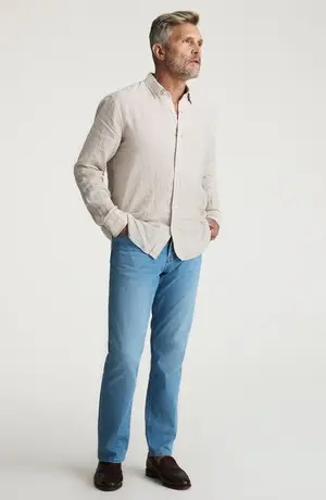 34 Heritage Linen Button-up Shirt - Beige