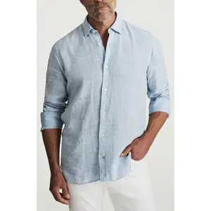 34 Heritage Linen Button-up Shirt - Blue