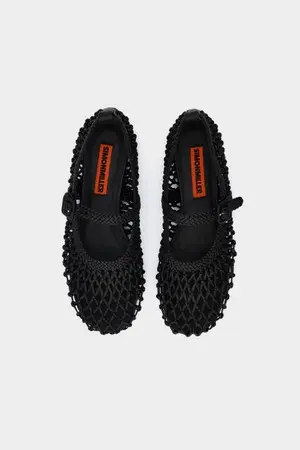 SIMONMILLER Knotted Riad Flat - Black
