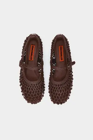 SIMONMILLER Knotted Riad Flat - Chestnut