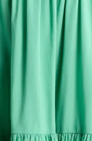 Elan Tiered Ruffle Cover-up Sundress - Jade