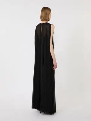 Max Mara Long Viscose Jersey Dress - Black