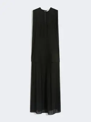 Max Mara Long Viscose Jersey Dress - Black