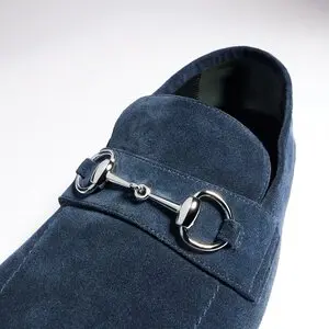 Gucci S Ragazzo Horsebit Loafer - Blue