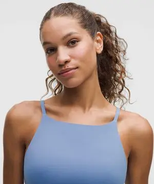 Lululemon Focuser High-neck Bra - Prep Blue