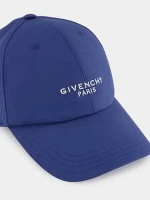Givenchy Embroidered Cotton Cap - Blue