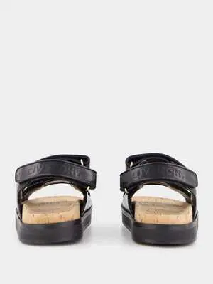Givenchy Leather 4g Sandals - Black