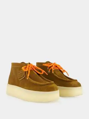Miu Miu Platform Suede Ankle Boots