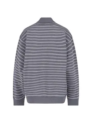 DUNST Striped Polo - Gray