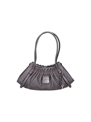 Marc Jacobs Leather Shoulder Bag - Gray