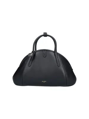 Alaïa Handbag In Calfskin Leather - Black