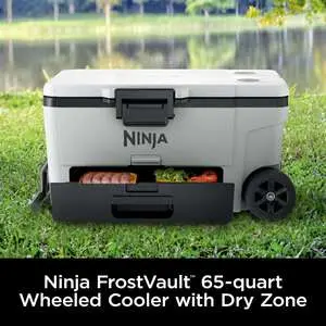 NINJA Frostvault 65qt Cooler With Wheels - Cloud White