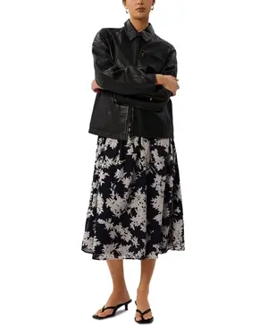 Whistles Shadow Floral Avery Dress - Navy/multi