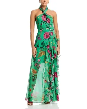 Aqua Halterneck Dresses