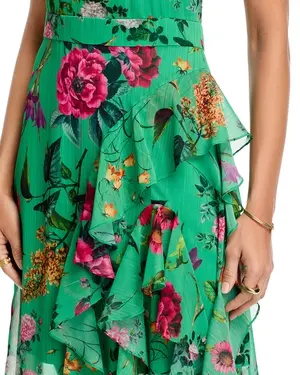 Aqua Halter Maxi Dress