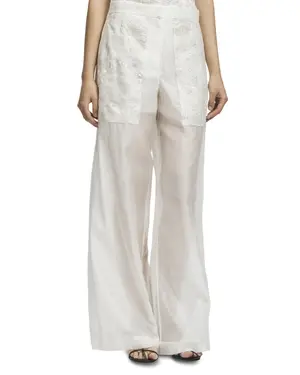 SAINT ART Hewes Floral Sequin Pants