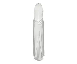 ROTATE BY BIRGER CHRISTENSEN Satin Maxi Train Dress