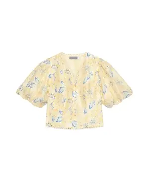Mint Velvet Floral Puff Sleeve Blouse