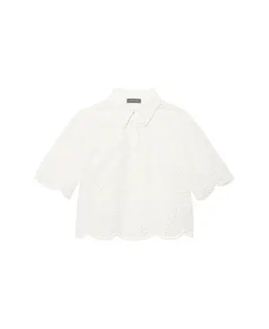 Mint Velvet Cotton Broderie Shirt