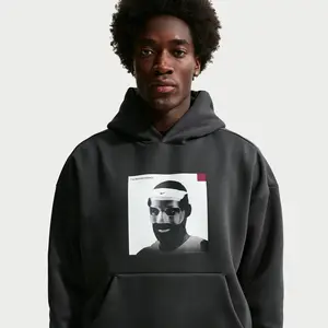 Nike Lebron "masked Menace" Therma-fit Basketball Hoodie - Black