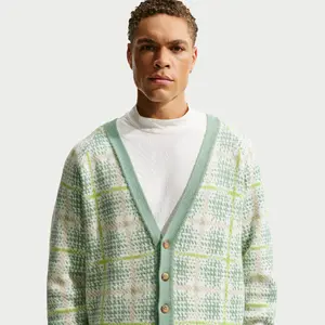 Nike Tartan Loose Golf Cardigan