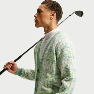 Nike Tartan Loose Golf Cardigan