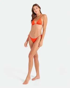 Volcom Simply Seamless Triangle Bikini Top - Black