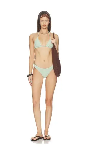Frankies Bikinis Marina Ribbed Bikini Bottom