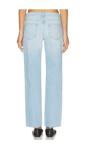 L'Agence Nevia Low Rise Slouch Straight Jean - Brea Destruct