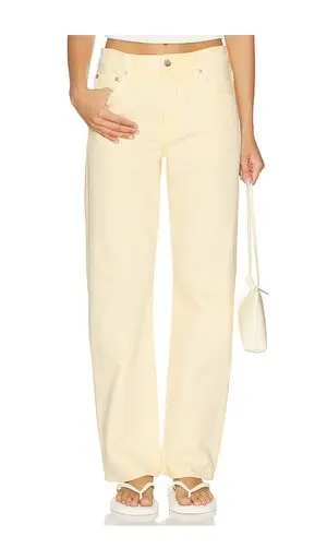 PISTOLA Lexi Mid Rise Bowed Straight Jeans - Day Glow