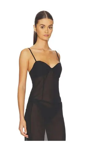 Superdown Brantley Sheer Top