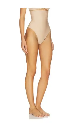 SKIMS Body High Waisted Thong In Tan - Clay