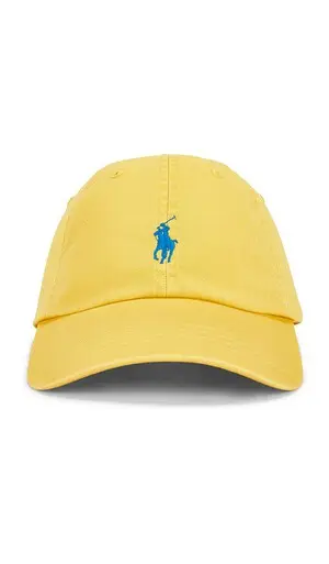 Polo Ralph Lauren Twill Classic Sport Cap Hat Yellow Fin