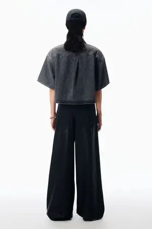 Alexander Wang Cropped Short Sleeve Shirt